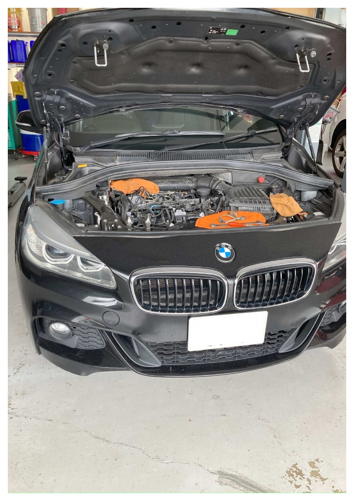 BMW F45 218d B47C20A エンジン不調（アイドリングバタつき） – エイブルカー | 新潟市中央区の自動車修理工場